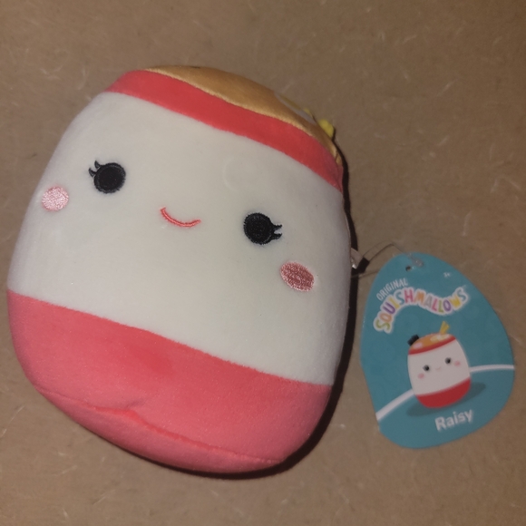 Squishmallows | Toys | Squishmallows Raisy Pink And White Plush | Poshmark